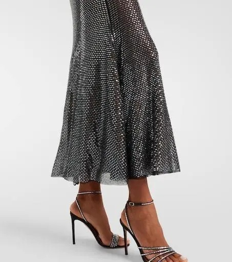 SELF-PORTRAIT Embellished Midi Dress