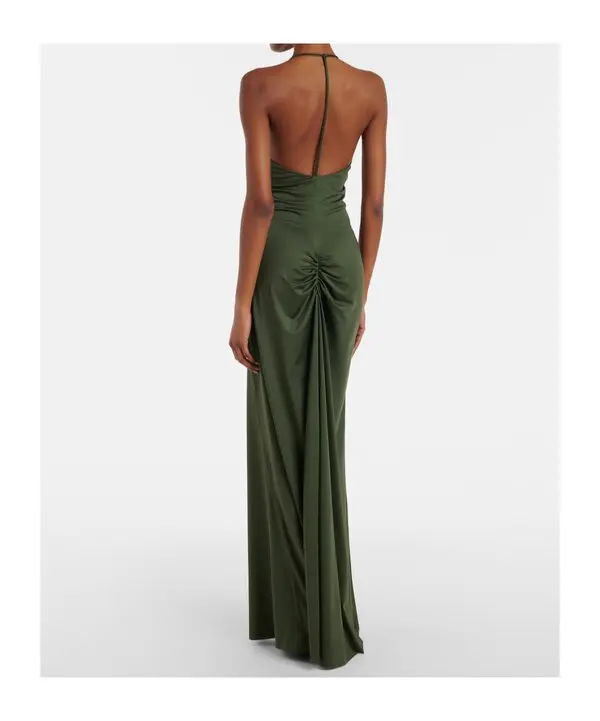 Victoria Beckham Ruched Maxi Dress