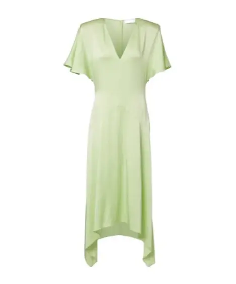 Stella McCartney Envers Satin Midi Dress
