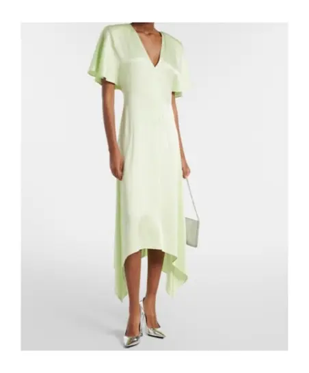 Stella McCartney Envers Satin Midi Dress