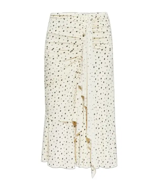 Isabel Marant Étoile Gyelle Ruffled Polka Dot Skirt