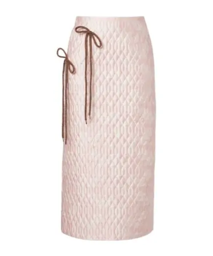 Simone Rocha Floral Quilted Pencil Skirt