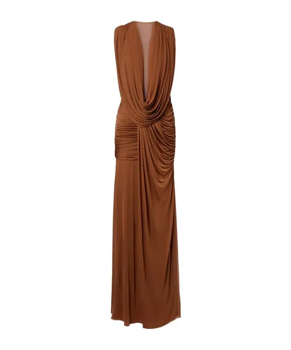 Christopher Esber Ripple Draped Jersey Gown