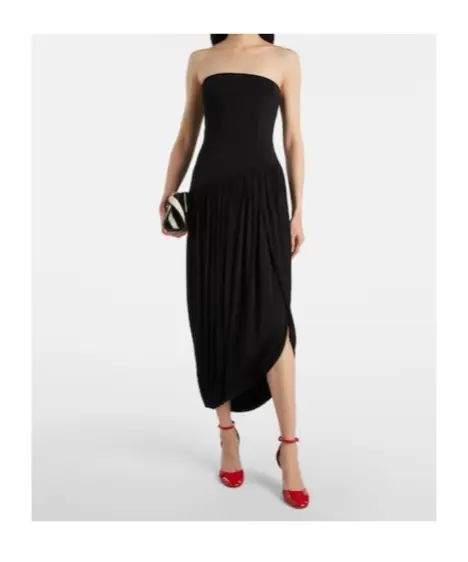 FERRAGAMO Draped Bustier Dress