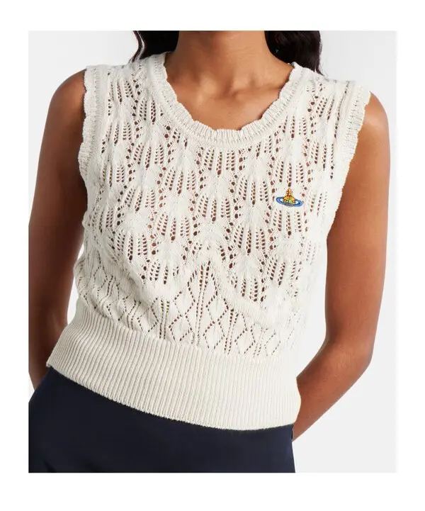 VIVIENNE WESTWOOD Cropped Cotton Vest