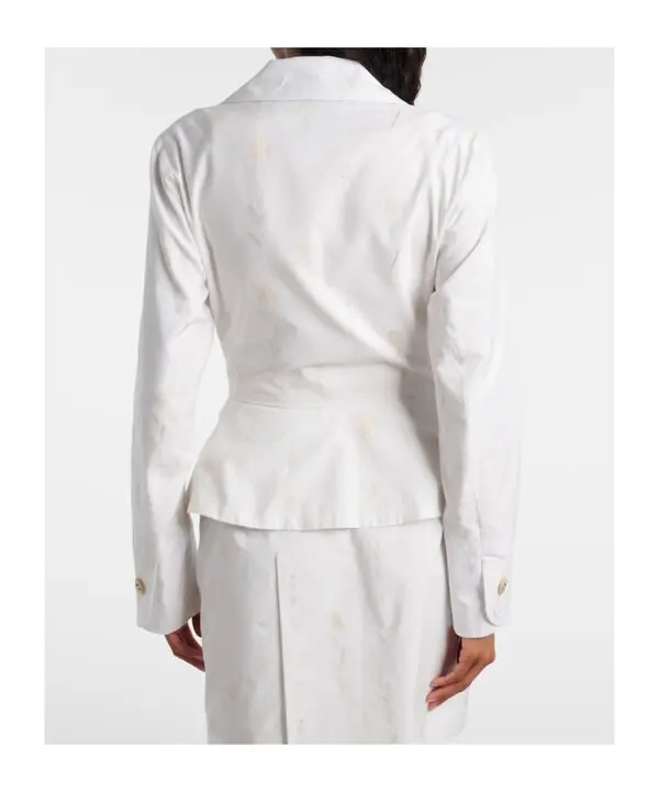 VIVIENNE WESTWOOD Floral Cotton Blend Suit Jacket