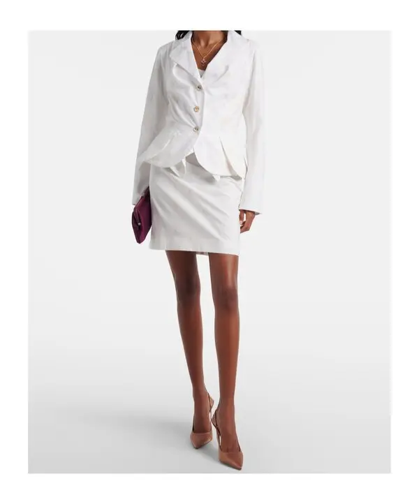 VIVIENNE WESTWOOD Floral Cotton Blend Suit Jacket
