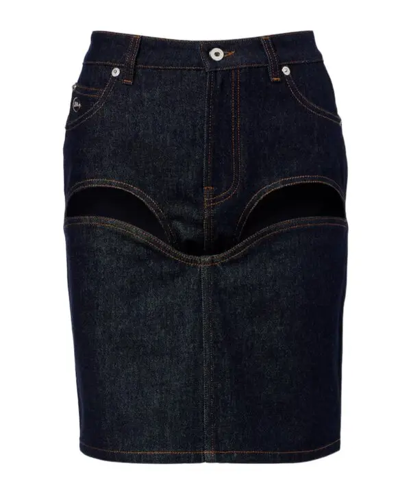 JEAN PAUL GAULTIER Denim Mini Skirt - Black