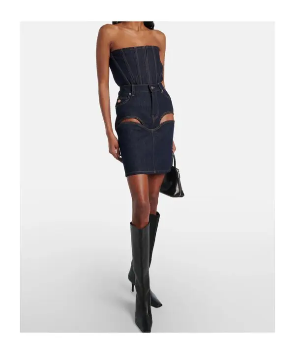 JEAN PAUL GAULTIER Denim Mini Skirt