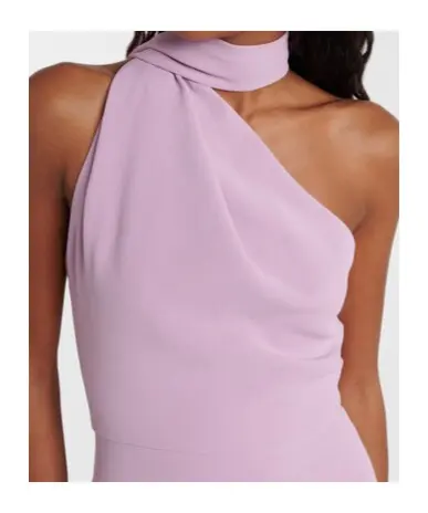 Solace Demi Asymmetric Scarf-detail Gown