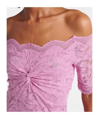 Rabanne Off-shoulder Lace Midi Dress