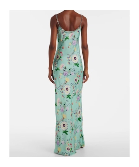 Rabanne Chain-detail Floral Maxi Dress - No