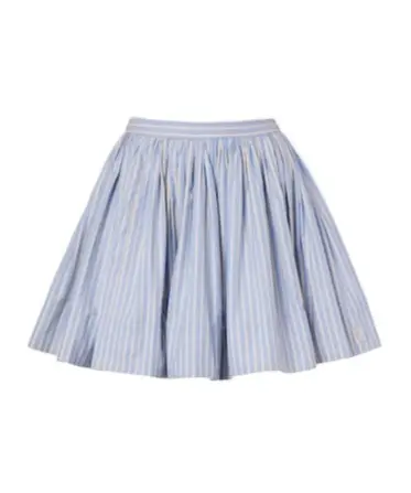 Rabanne Striped Cotton Miniskirt