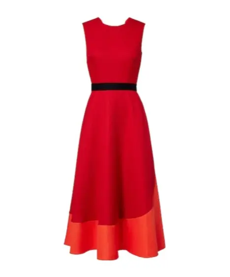 ROKSANDA Mire Colorblocked Midi Dress