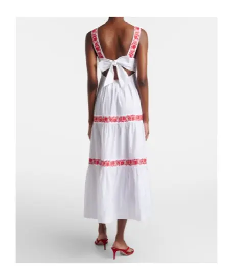 Heidi Klein Petalia Embroidered Cotton Maxi Dress