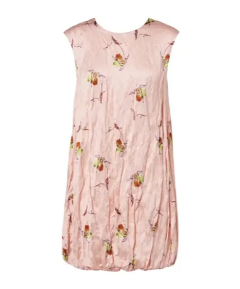 EMILIA WICKSTEAD Meave Floral Satin Mini Dress - Pink