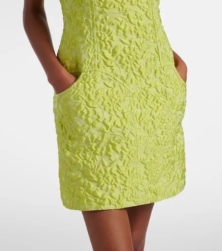 EMILIA WICKSTEAD Eliezer Floral Cloqu Minidress