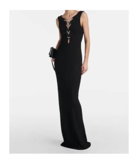 Givenchy Embellished Cutout Jersey Gown