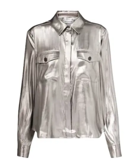 SELF-PORTRAIT Metallic Shirt