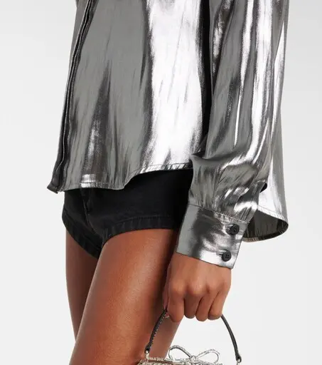 SELF-PORTRAIT Metallic Shirt