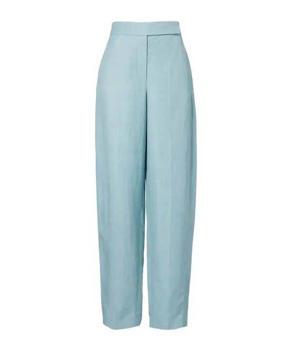 JOSEPH Aix Chambray Wide-leg Pants