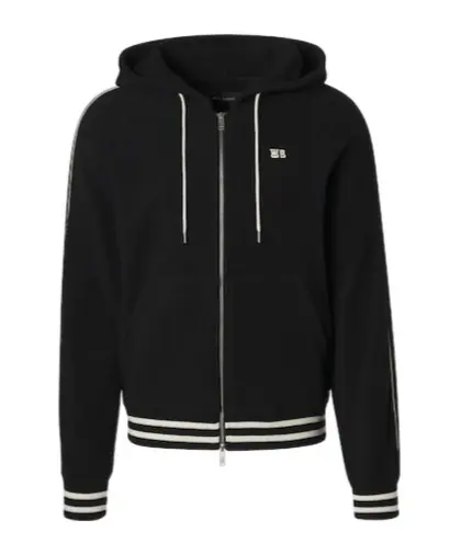 WALES BONNER Prince Cotton-blend Terry Hoodie - Black