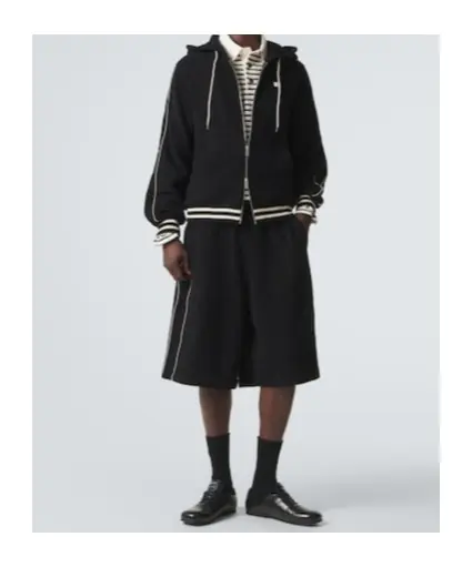 WALES BONNER Prince Cotton-blend Terry Hoodie