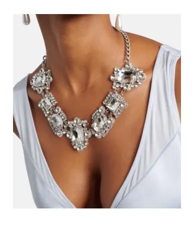 SELF-PORTRAIT Crystal-embellished Necklace