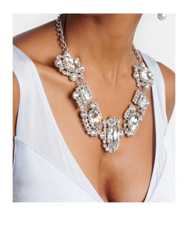 SELF-PORTRAIT Crystal-embellished Necklace