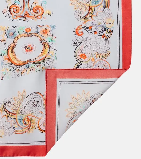 Etro Printed Silk Scarf