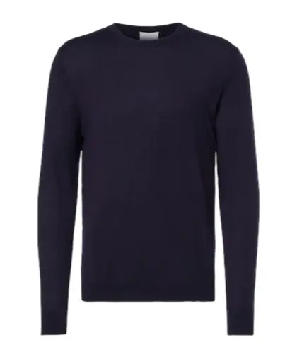 ALLUDE Crew Neck Knit Sweater