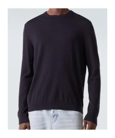 ALLUDE Crew Neck Knit Sweater