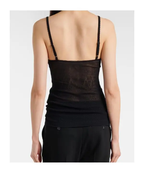 Victoria Beckham Knitted Cotton-blend Camisole