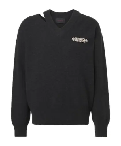 Simone Rocha Embellished V-neck Sweater