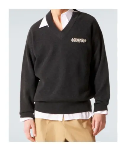 Simone Rocha Embellished V-neck Sweater