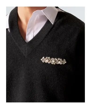 Simone Rocha Embellished V-neck Sweater