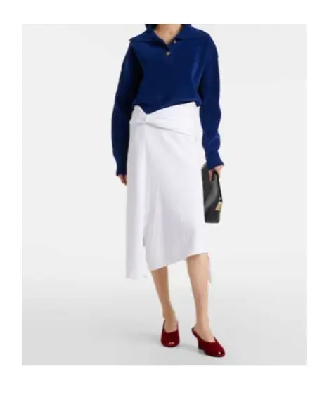 Victoria Beckham Cropped Cotton-blend Velvet Sweatshirt