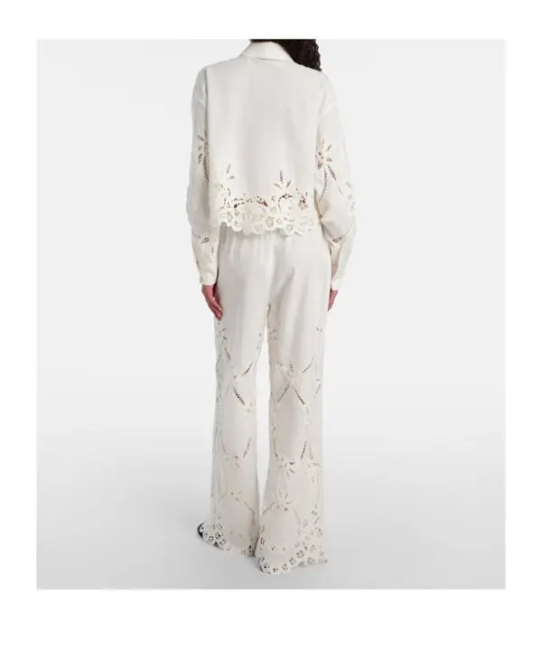 Veronica Beard Hollow-out Casual Pants