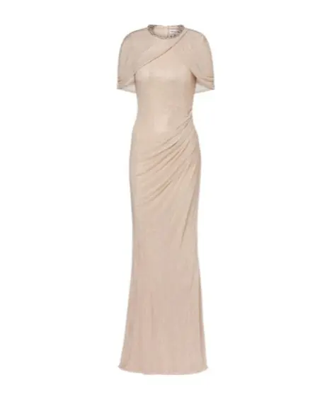 SELF-PORTRAIT Embellished Caped Maxi Dress