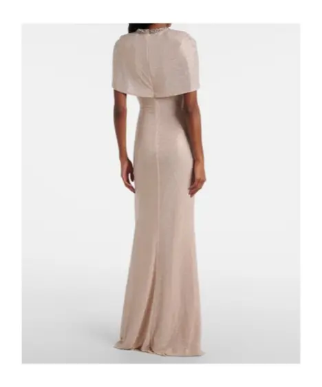 SELF-PORTRAIT Embellished Caped Maxi Dress