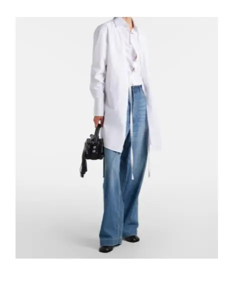 MAISON MARGIELA Distressed Wide-leg Jeans