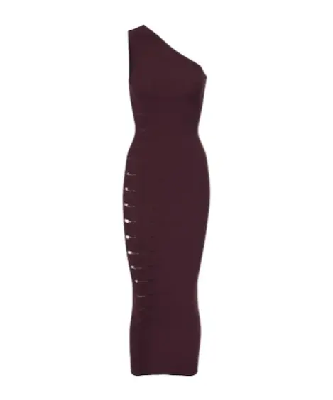 Wolford Slash One-shoulder Midi Dress