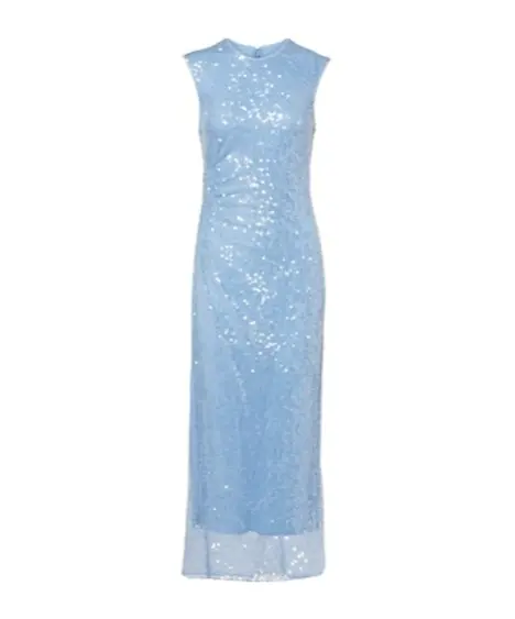 Veronica Beard Kimberly Sequined Midi Dress - Blue