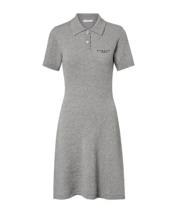 Givenchy Wool And Cashmere Polo Dress - Grey