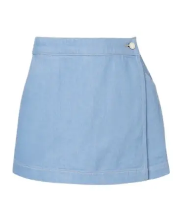 Veronica Beard Phineas Denim Skort - Blue