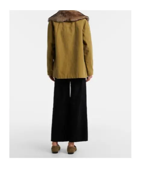 Stouls Lilou Cropped Suede Wide-leg Pants
