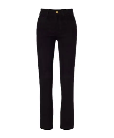 BLAZÉ MILANO Viva Paso Suede Straight Pants - Black