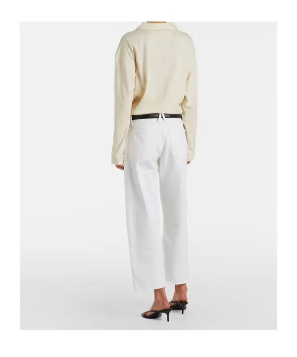 SLVRLAKE Jamie Cropped Barrel-leg Jeans