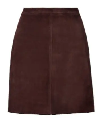 Stouls Lucie 22 Suede Miniskirt - Black