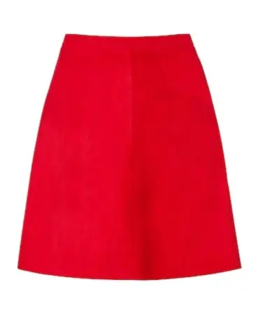 Stouls Lucie 22 Suede Miniskirt - Red